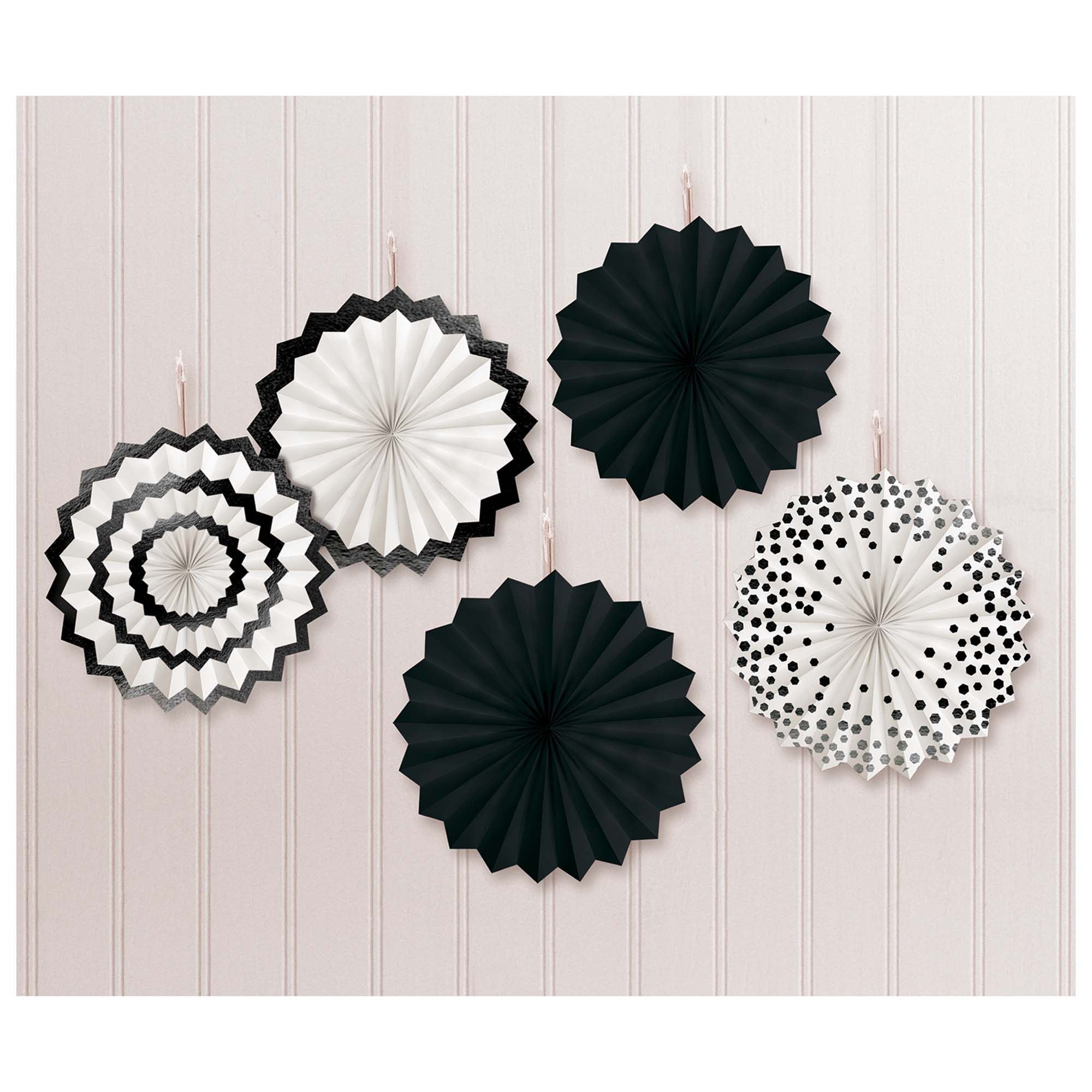 Hot Stamp Paper Fans Black – HornerNovelty