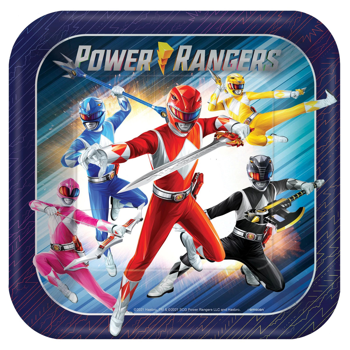 Power Rangers Classic 9" Plates – HornerNovelty