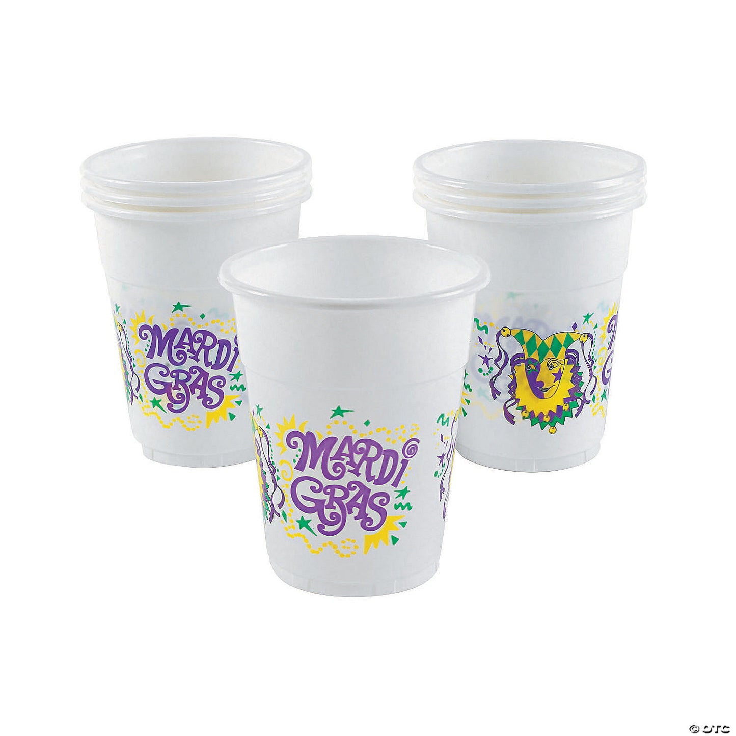 Plastic 16oz. Mardi Gras Cups - 25ct. – HornerNovelty
