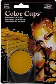 Yellow Color Cup Greasepaint Makeup – HornerNovelty