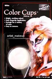 White Color Cup Greasepaint Makeup – HornerNovelty
