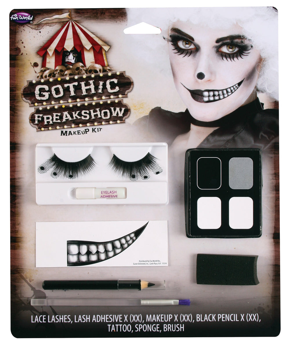FREAK SHOW MAKEUP SET WITH LASHES – HornerNovelty