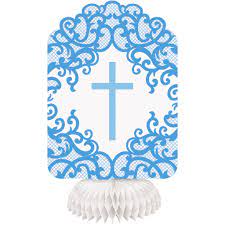 BLUE FIRST HOLY COMMUNION CENTERPIECES – HornerNovelty