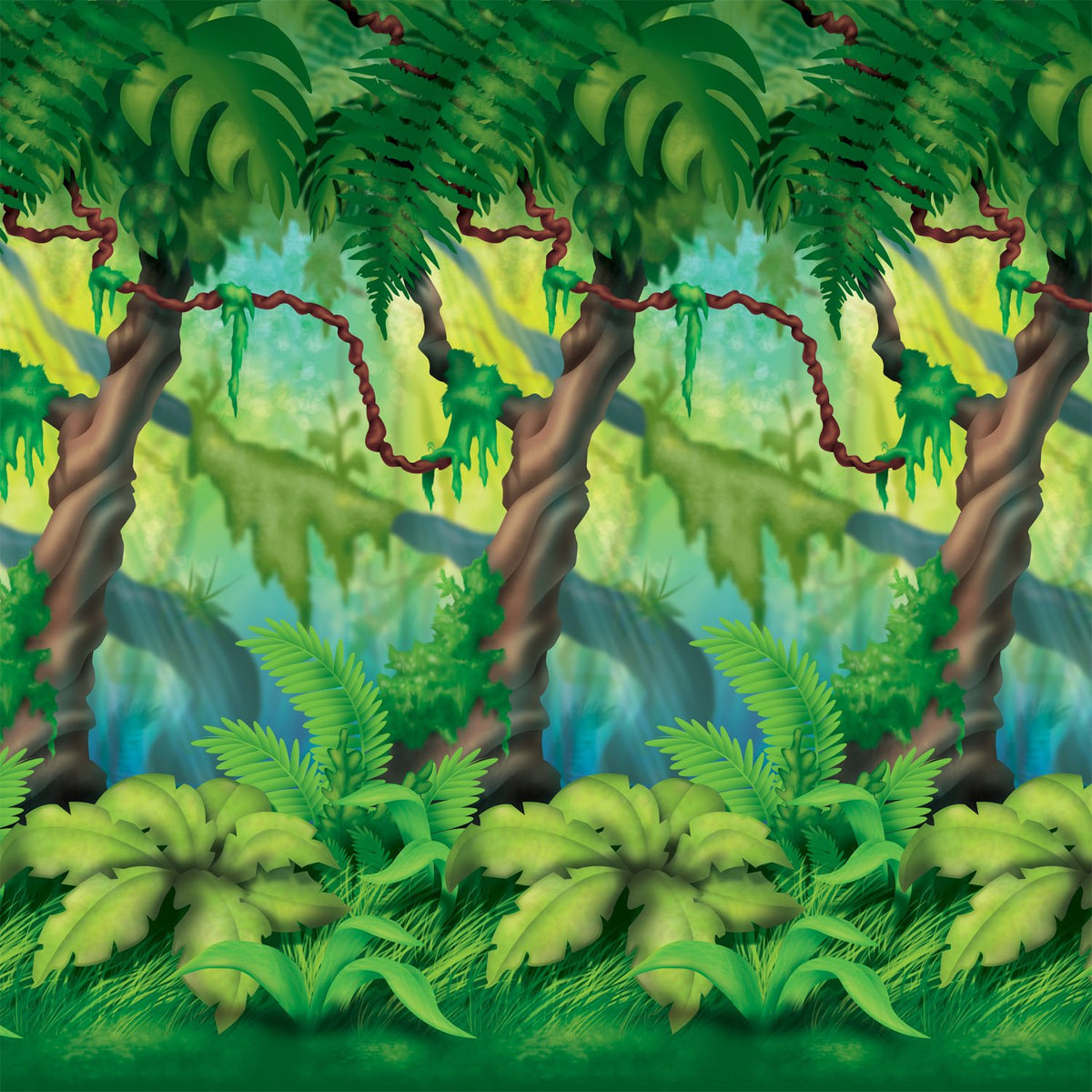 Insta-Theme Jungle Trees Backdrop – HornerNovelty